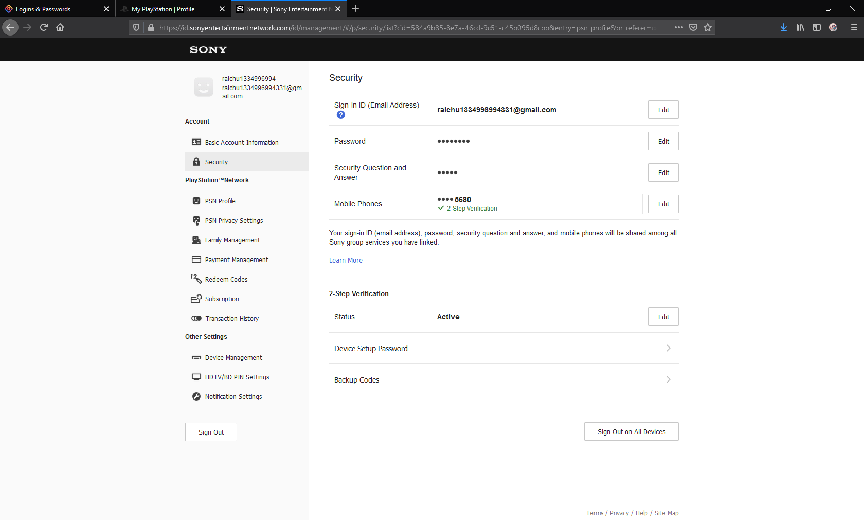 Playstation Network Is SMS 2FA Secure 
